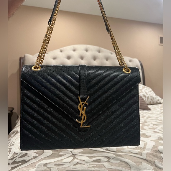 Yves Saint Laurent | Bags | Ysl Saint Laurent Envelope Large Bag In ...